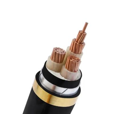 China VV22 4 Core 25-50mm2 Copper Armoured Power Cable 0.6/1kV PVC Steel Tape for sale