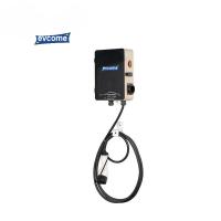China Type 2 EV Charger 7kW AC Electric Vehicle Charging Station Wall Mounted IP54 Single Gun for sale