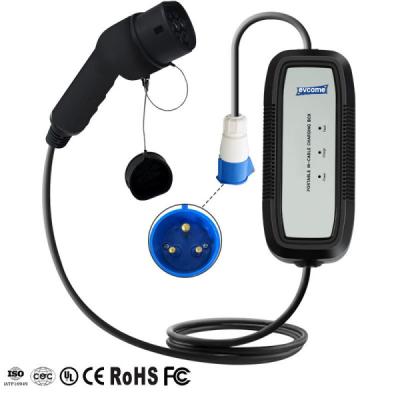 China CCS Type 1 and Type 2 AC Portable EV Charger 16A 32A 80-265V Level 1 2 SAE J1772 IEC 62196 for sale