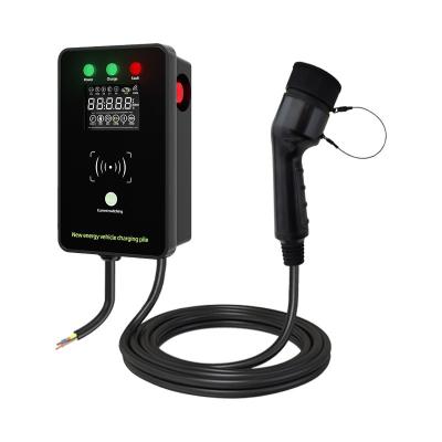 China Smart EV Home Wall Box Charger 32A 7kW Type 1 2 AC European Plug and Play for sale