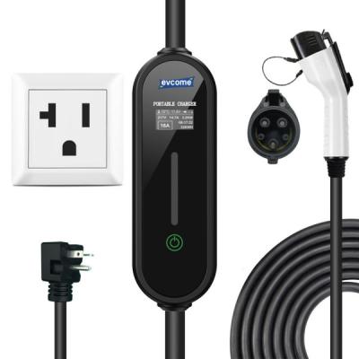 China Portable Level 2 EV Charger 7kW 32A NEMA 14-50 Electric Car Charging Box for sale