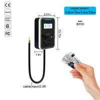 China EVCOME EV-HB Home Wallbox Charger Gun Base with RFID 16A 32A 7kW 22kW IP65 for sale