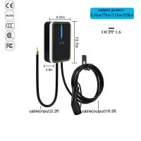 China EVCOME AC Wallbox EV Charger 7kW 22kW with WiFi RFID SAE J1772 IEC 62196 Type 1 Type 2 5m Cable for sale