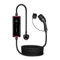 China EVCOME Portable EV Charger 220V 8A 16A Adjustable 5M Cable SAE J1772 IEC 62196 GBT for sale