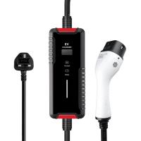 China EVCOME Portable EV Charger 220V 8A 16A Adjustable 5M Cable SAE J1772 IEC 62196 GBT for sale