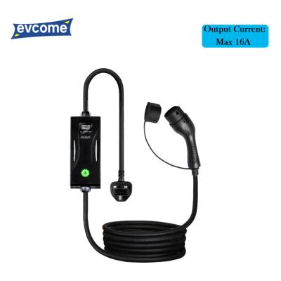 China EVCOME Portable EV Charging Station 220V 16A Adjustable 5m Cable with OEM ODM for sale