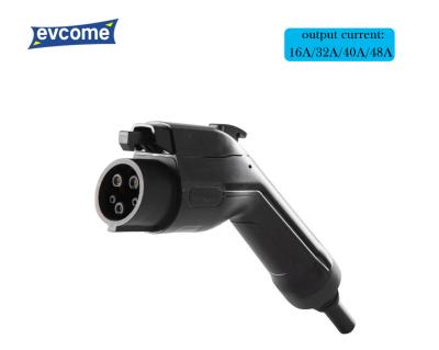 China EVCOME Type 1 EV Charger Plug 220V 16A to 48A with TUV CE UKCA Certification for sale