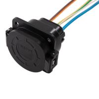 China EVCOME Type 2 IEC 62196 EV Charger Socket 250V 480V 32A 3 Phase Without Cable OEM ODM for sale