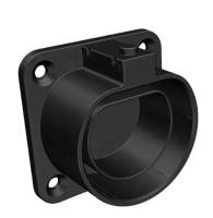 China EVCOME Type 2 EV Charger Cable Holder Holster Dock 70mm ABS Wallbox Connector for sale