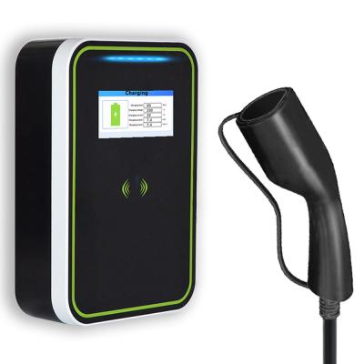 China EVCOME 7kW 32A AC Wallbox EV Charger with 5m Cable Type 2 SAE J1772 IEC 62196 for sale