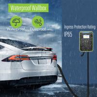 China Wallbox AC EV Charger 32A 7kW with LCD Screen APP Control IP65 for sale