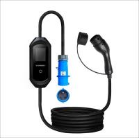 China Portable EV Charger 220V 7KW 32A Adjustable Current with Type 1 Type 2 GBT Connector for sale