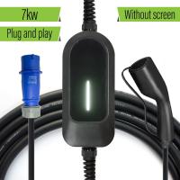 China EVCOME Portable Electric Car Charger 220V 7KW 32A Adjustable with 5M Cable OEM ODM for sale