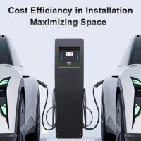 China Commercial Dual Gun EV Charger Type 2 14kW 32A Single Phase OEM ODM Public Charging Station for sale
