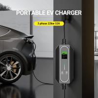 China 22kW Portable EV Charger 380V 32A Three Phase Type 2 IEC 62196 OEM ODM for sale