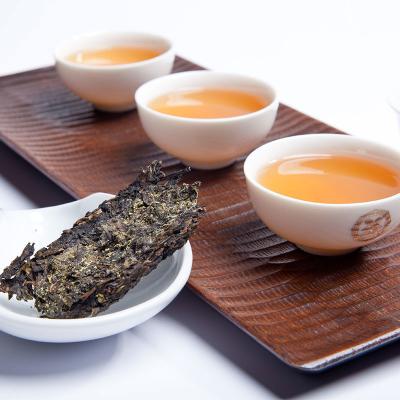 China Aged Fuzhuan Brick Slimming Dark Chinese Tea Brick With Attractive Taste Refreshing for sale