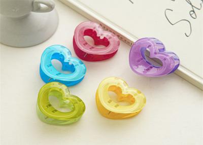 China Candy clear heart grab clip Sweet trumpet hair short shark clip back of head clip girl hair accessories for sale