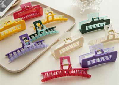 China Double sided pp shark hair clip large thin women girls head clip accessories OEM logo for sale