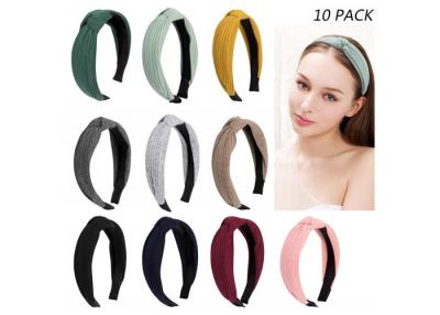 China GLH025 Knitted knot thin elastic headbands hoops three-dimensional headband temperament lady hair accessories for sale