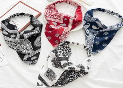 China Chiffon vintage flower hair band headscarf hair accessories hair bands women's hair corset, elastic scarf, scrunchie for sale