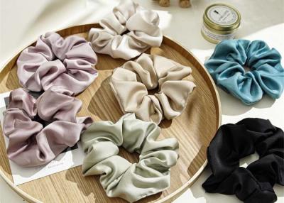 China Acetate satin large girls scrunchie headdress Japanese Korean texture cloth loop tie hair rope wholesale for sale