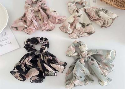China New fashion large flower bow collar headpiece Japanese Korean high sense fabric headpiece floral scrunchie accessories for sale