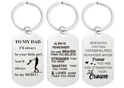 China Customized cross-border pendant ornaments key chain advertising logo holiday gift laser engraved metal wholesale for sale