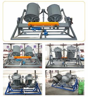China Gas Heating Lab Large Roto Molding Machine With Stainless Steel Mold for sale