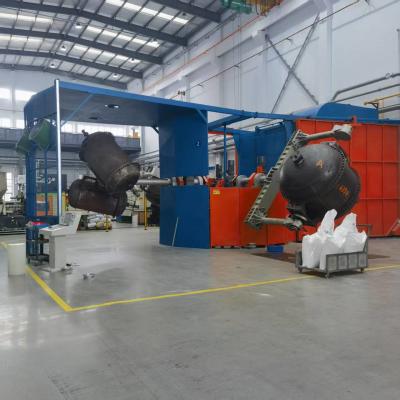 China Efficiently Produce Large Storage Tanks and More with Three-Arm Carousel Rotational Molding Equipment for sale