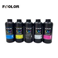 China FCOLOR Digital Offset Printing LED UV Ink for XP600 I3200 L1800 L805 DX5 DX7 Printer for sale
