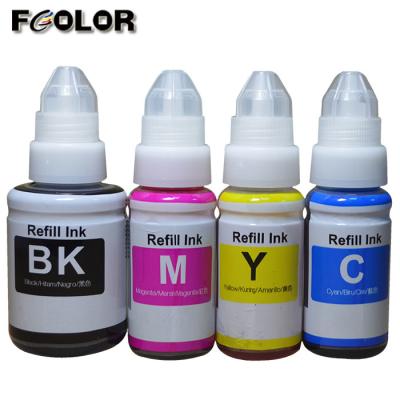 China G1400 G2400 G3400 Printer Refillable Water Based Dye Ink for Canon GI-490 Refill Tank System Ink for sale