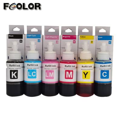 China FCOLOR 70ml High Premium Inkjet Dye Ink for Epson L850 L100 L210 L800 L801 L805 Printer for sale