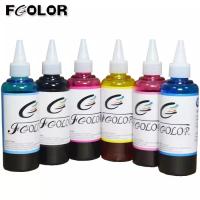 China FCOLOR 100ml Water-Based Digital Printing Ink 5 Colors Compatible Refill Dye Ink for Epson HP Canon Printer for sale