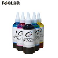 China FCOLOR 100ml Water-Based Digital Printing Ink 5 Colors Compatible Refill Dye Ink for Epson HP Canon Printer for sale