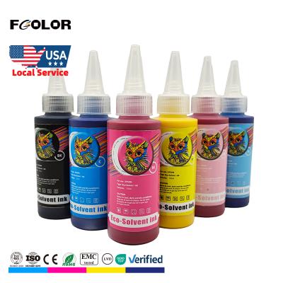 China FCOLOR 100ML White Water Based Eco Solvent Ink for Epson Desktop ET15000 15000 L1800 Printer for sale