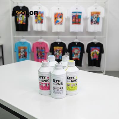 China Fcolor 1000ML Wholesale DTF Pigment Ink for DTF Transfer Film & T-Shirt Printing for sale