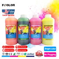 China FCOLOR Newest DTF Fluorescent Ink Suitable for Modified L1800 Print PET Film and Powder for sale