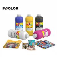 China FCOLOR HOT PET Film Transfer Pigment Ink for Epson DX5 XP600 L1800 L805 DTG Textile Printer for sale