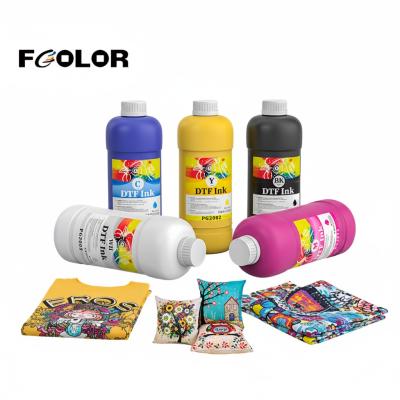 China FCOLOR HOT PET Film Transfer Pigment Ink for Epson DX5 XP600 L1800 L805 DTG Textile Printer for sale