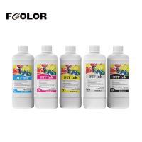 China Fcolor 1000ML Tinta CMYK Whiter for DTF Transfer Pigment DTF Print Textile Ink for Epson I3200 L1800 XP600 1400 DTF Printer for sale
