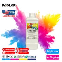 China FCOLOR Premium 1000ML Waterproof PET Film Pigment Bulk White Ink DTF for Epson L1800 L130 L805 L810 L1455 L1400 L8050 Printer for sale