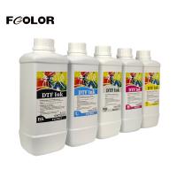 China FCOLOR Premium 1000ML Waterproof PET Film Pigment Bulk White Ink DTF for Epson L1800 L130 L805 L810 L1455 L1400 L8050 Printer for sale