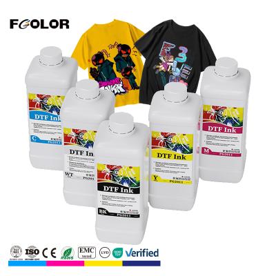 China 1000ml Dtf Sin Sedimento White DTF Pigment Ink Tinta Set for Epson L1800 L8050 XP 15000 Printer for sale