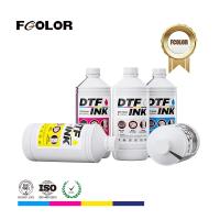 China FCOLOR Textile White Ink DTF Ink 1000ml for Epson L1800 L1300 R2400 L805 L800 P600 P800 Printers for DTF Pet Ink Flim for sale