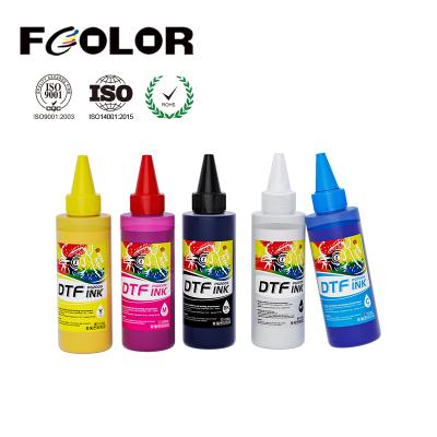 China FCOLOR 100ml Dtf Ink Water Based Printing Heat Transfer DTF Ink for Epson Et-8550 L1800 L1300 R2400 L805 L800 P600 P800 Printer for sale
