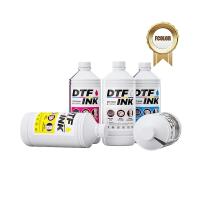 China DTF3000 Digital Pigment Ink 1000ml CMYK+White for PET Film Heat Transfer Printing  No Clogging Bright Color for sale