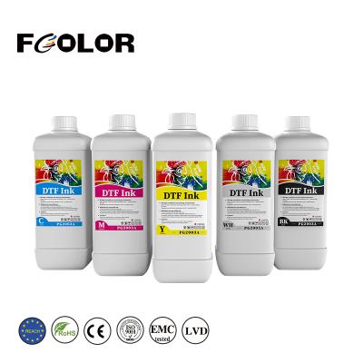 China FCOLOR Factory Hot Sale Heat Transfer Printing Dtf Ink for L1800 Xp600 I3200 Dtf Printing Design for T-shirts for sale