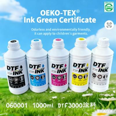China Free Sample Non Sediment Heat Transfer Textile Printing White DTF Ink for Epson I3200 I1600 Xp600 1390 Tx800  PET Film Printer for sale