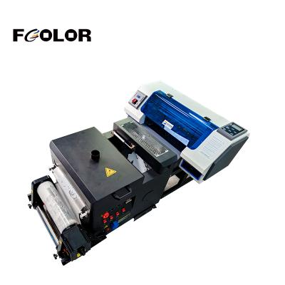 China FCOLOR 30cm Fcolor Hot Sale Heat Transfer XP600 DTF Printer with Powder Shaking Machine for sale