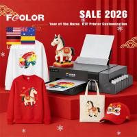 China FCOLOR New Model Smart DTF Printer Easy-to-Operate Direct to Film A4 DTF Printer on T-shirt for sale